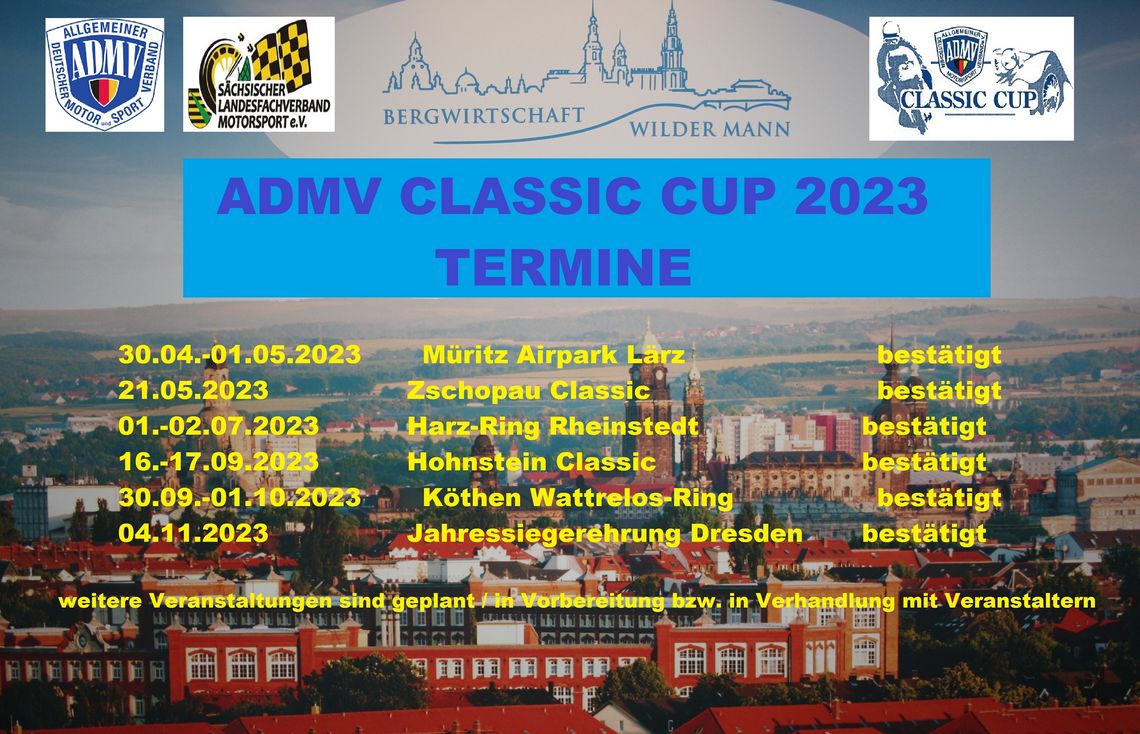 Veranstaltungen 2023: ADMV Classic Cup e.V.